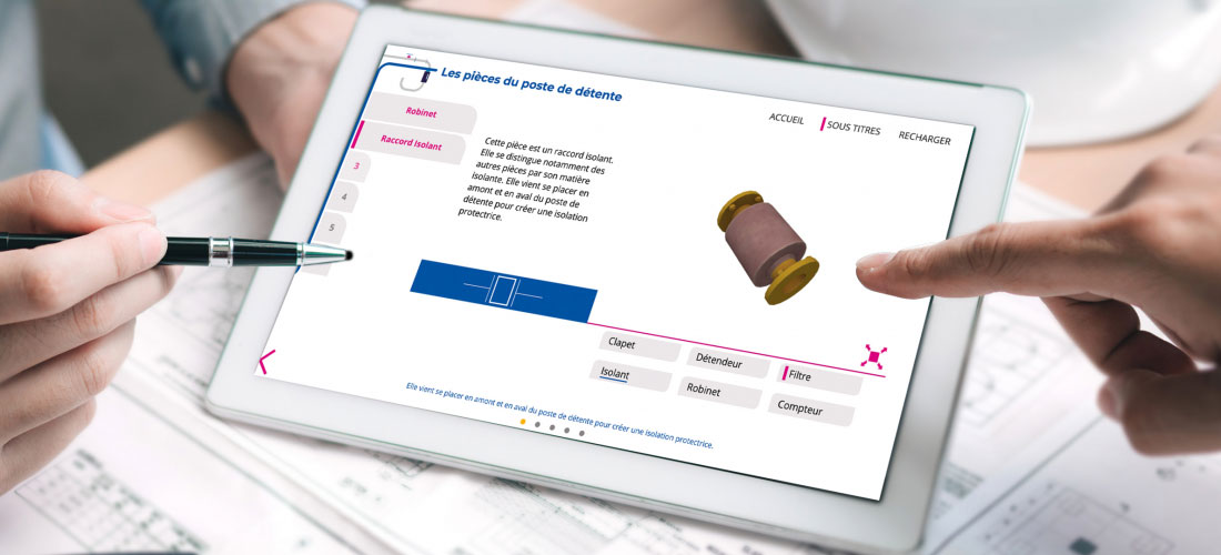 GRDF / Energy Formation Elearning "Poste de détente" - Audace Digital Learning