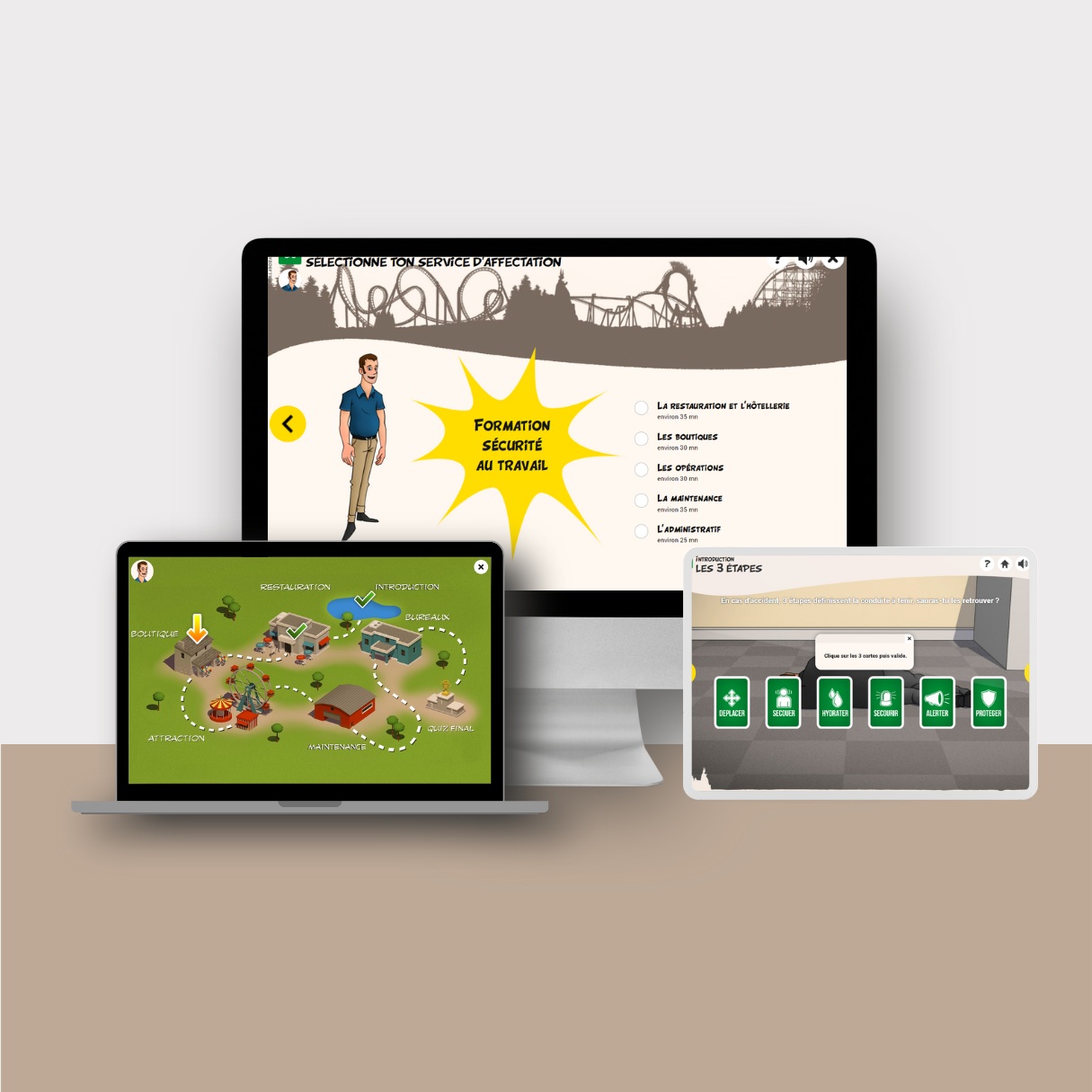 Parc Astérix Elearning "Sécurité au travail" - Audace Digital Learning