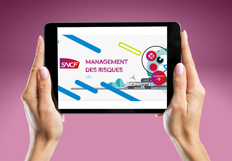 SNCF - Elearning MANAGEMENT DU RISQUE - Audace Digital Learning