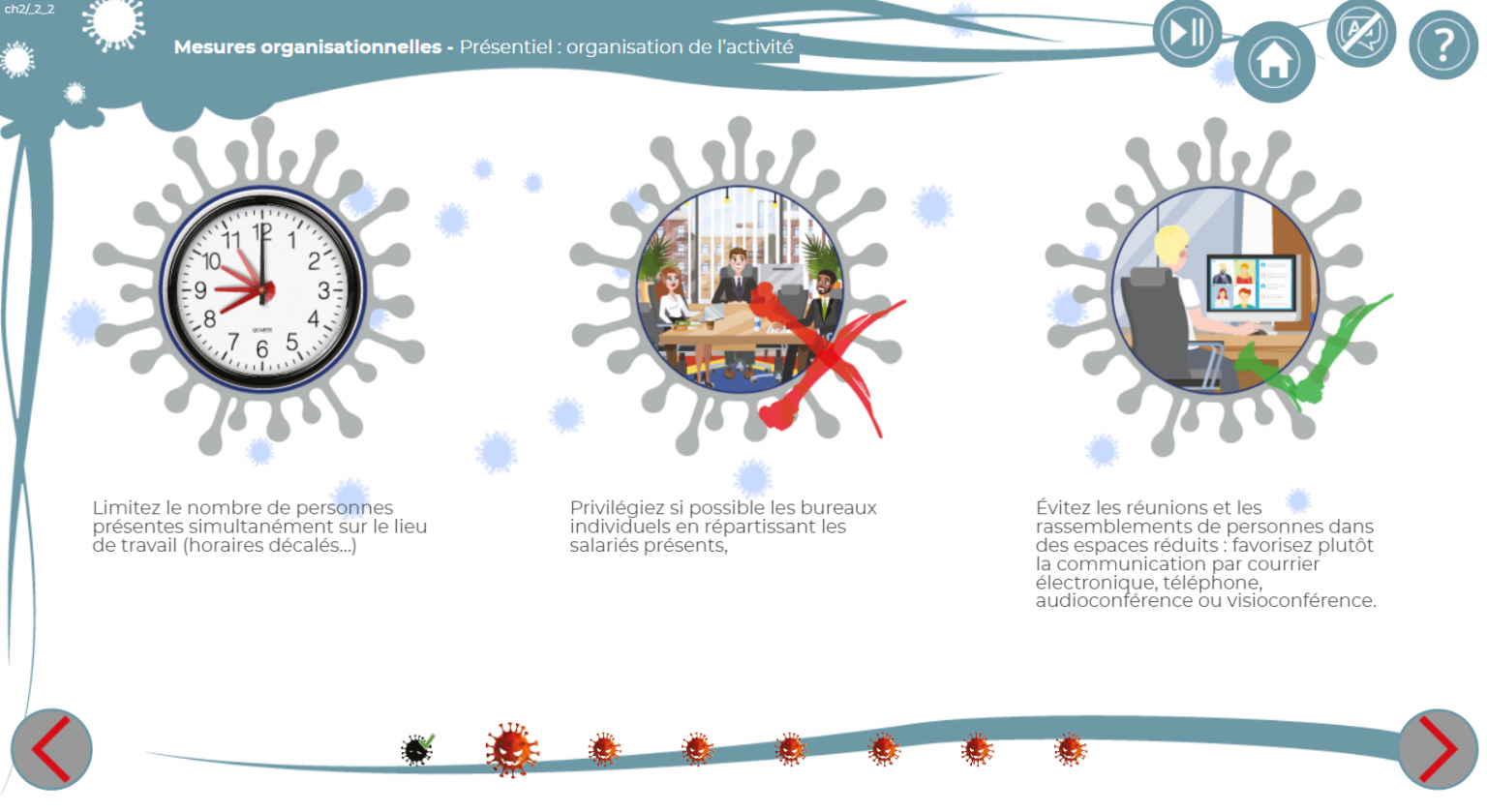 Module Elearning "Risques sanitaire" - manageurs et collaborateurs