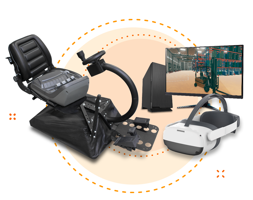 Simulator for driving a C3 counterbalance forklift - Audace Digital ...
